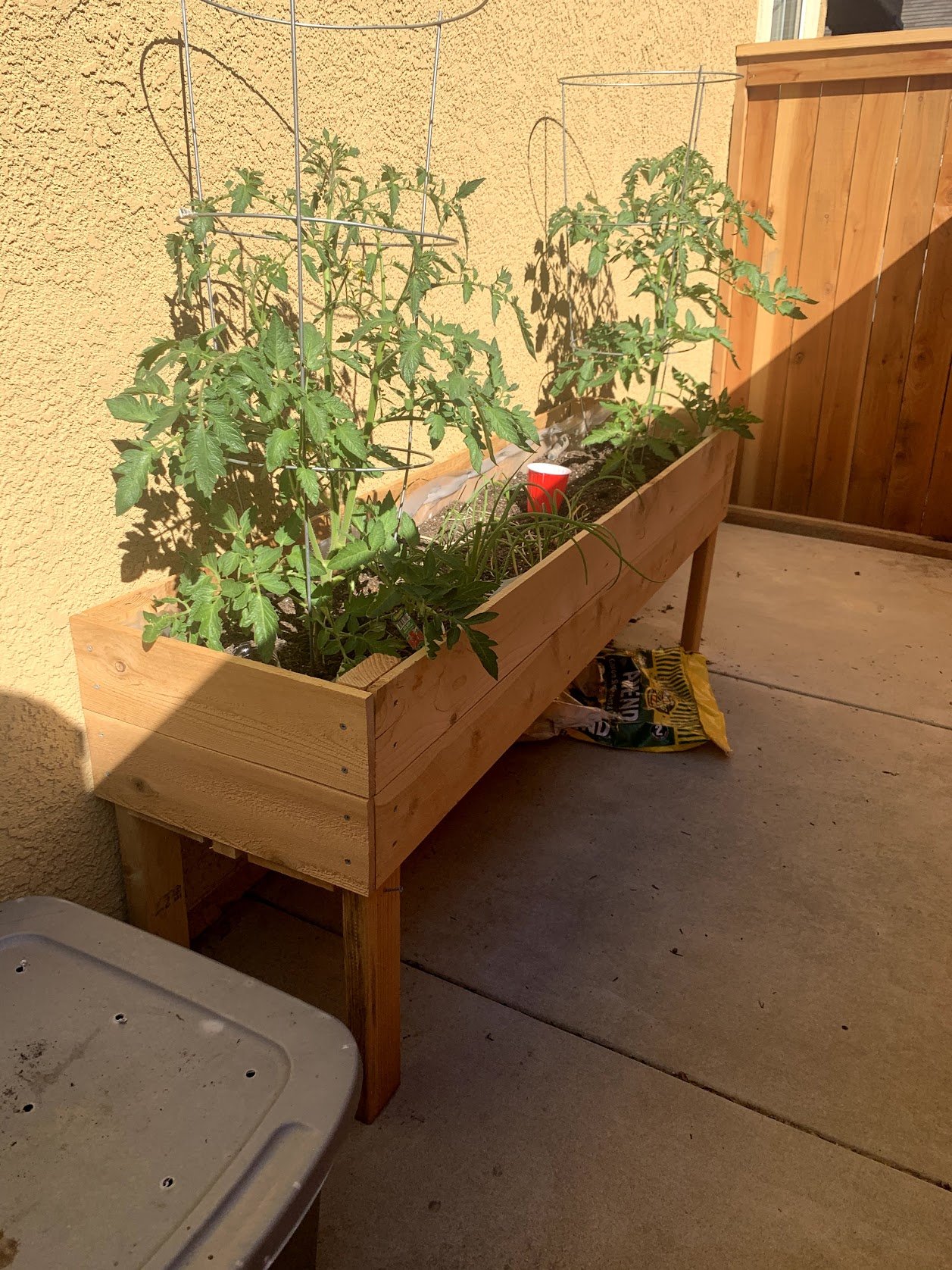DIY Raised Planter Box - Carefully Clever